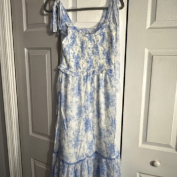 Blu Pepper | Dresses | Blu Pepper Blue And White Maxi Dress | Poshmark